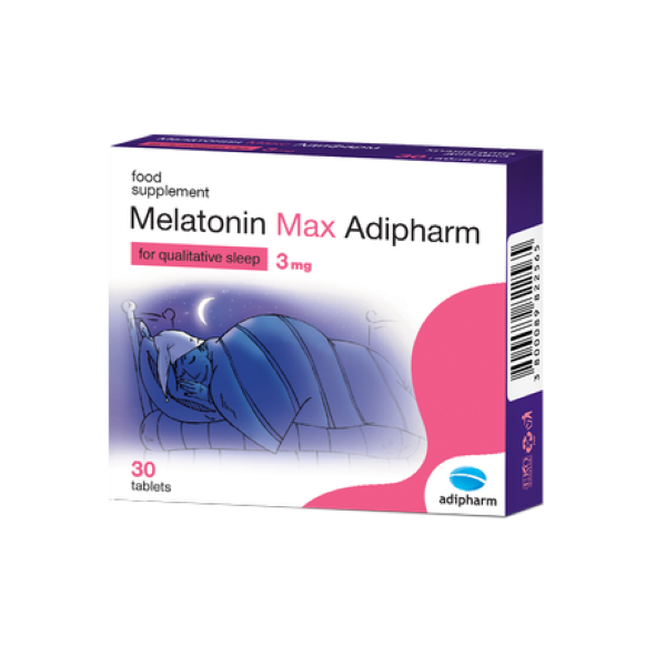 Adipharm Ltd. - Melatonin MAX Adipharm 3 mg, tablets